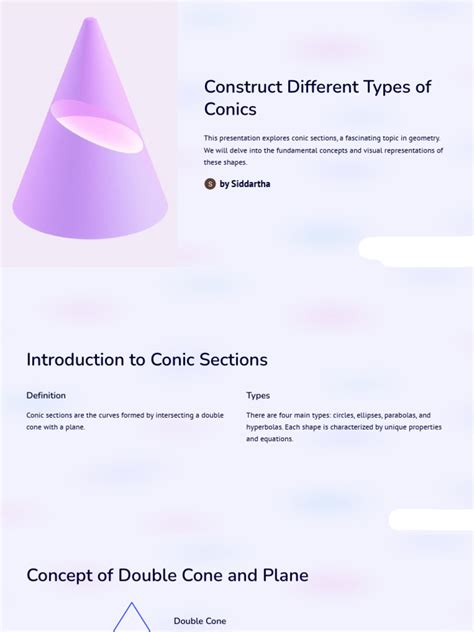 Construct Different Types Of Conics Pdf Ellipse Euclidean Plane Geometry