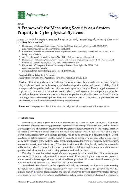 pdf a framework for measuring security as a system property in