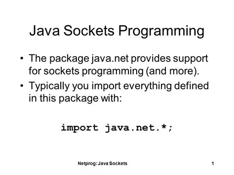 Java Sockets Programming Ppt Video Online Download