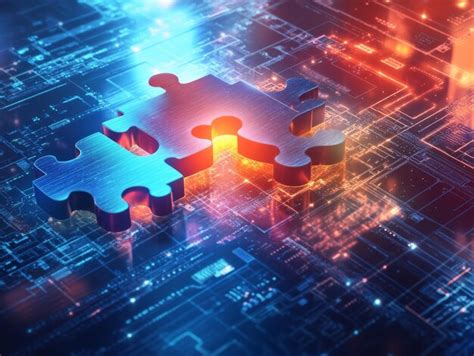 Digital Representation Of Api Integration Concept Premium Ai
