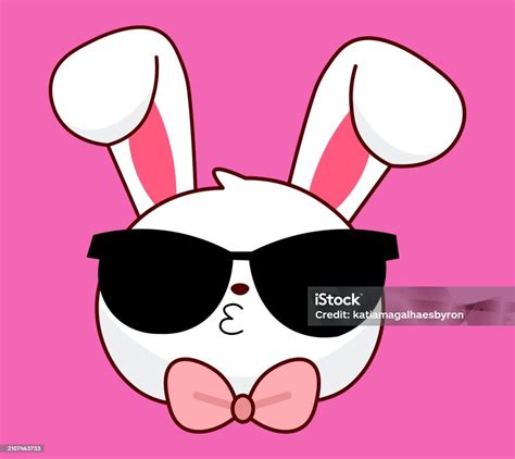 귀여운 토끼 선글라스 다양한 표정 컬렉션 스틱 감정 벡터 일러스트 레이 션 0명에 대한 스톡 벡터 아트 및 기타 이미지 0명 감정 귀여운 Istock