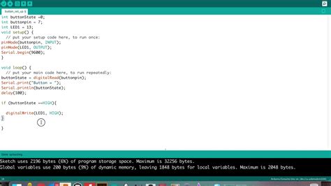 Ardunio Button And Light 2 Youtube