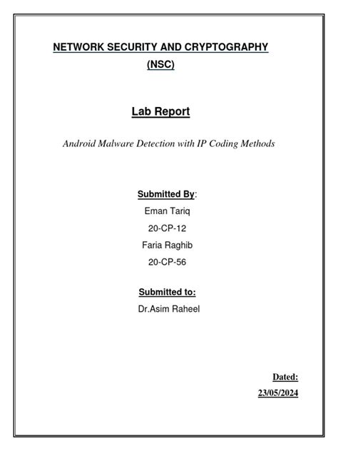 Android Malware Detection With Different Ip Coding Methods Pdf