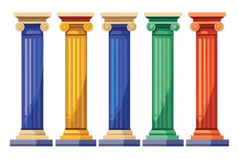 Classical Columns Vector Art Icons And Graphics For Free Download