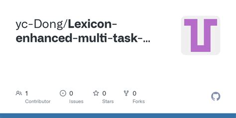 Github Yc Donglexicon Enhanced Multi Task Cnn