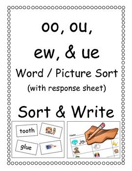 Oo And Ew Worksheets