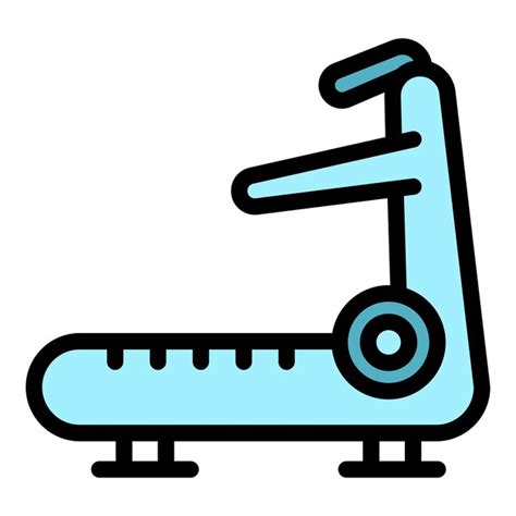 Premium Vector Treadmill Icon Outline Treadmill Vector Icon Color Flat Isolated