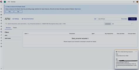 Unable To See Apm Data In Kibana Apm Discuss The Elastic Stack