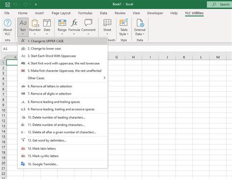 Ylc Utilities Extension Add In For Excel And Libreoffice Calc Spreadsheets