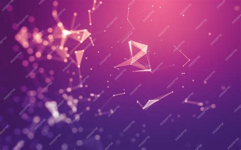 Premium Photo Abstract Background Molecules Technology With Polygonal Shapes Connecting Dots