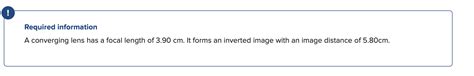 Solved Find The Object Distance Which Of The Following Chegg