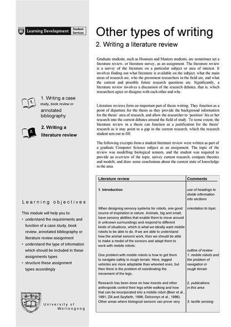 50 Smart Literature Review Templates Apa Templatelab