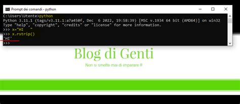 Rstrip Python Blog Di Genti