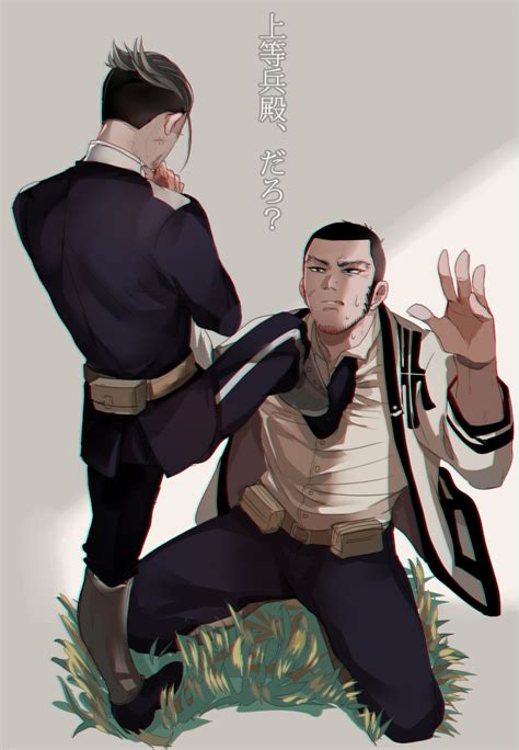 Ogata Hyakunosuke And Tanigaki Genjirou Golden Kamuy Drawn By