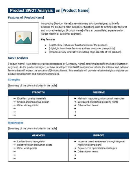 Best SWOT Analysis Templates In Google Docs Free