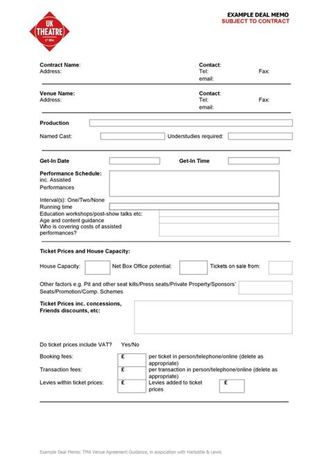 50 Simple Deal Memo Templates Layouts ᐅ TemplateLab