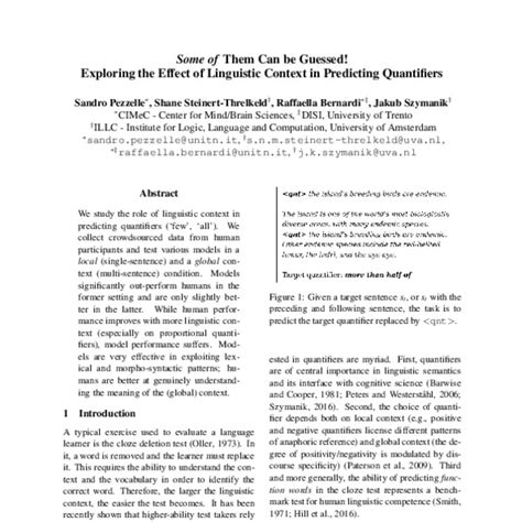 Some Of Them Can Be Guessed Exploring The Effect Of Linguistic Context