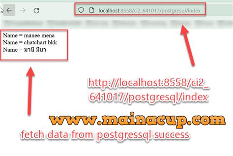 การเชื่อมต่อ Codeigniter3 กับ Postgresql ด้วย Docker บน Windows 10 รับสอนเขียนโปรแกรม Php