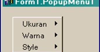 Membuat Pop Up Menu Pada Delphi