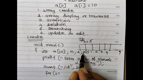 Array Implementation Of List Adt In Tamil Create And Display Procedure