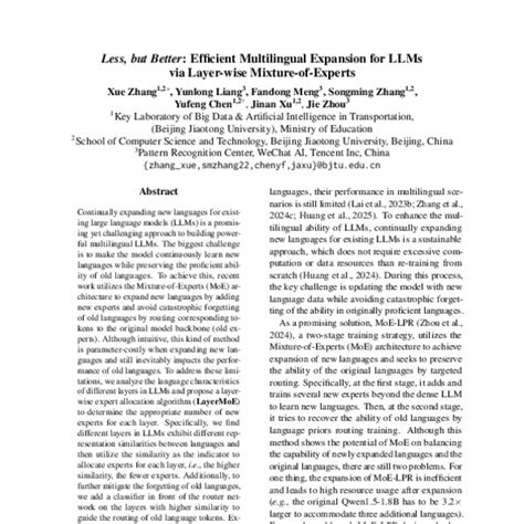 Less But Better Efficient Multilingual Expansion For Llms Via Layer Wise Mixture Of Experts