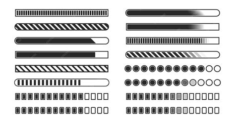 Premium Vector Loading Icons Load Indicator Sign Waiting Symbols