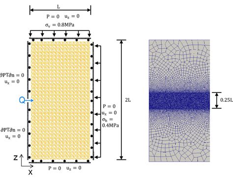 A Schematic Showing The Boundary Conditions And Finite Element Mesh