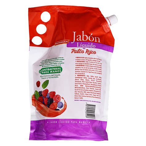 Jabón Líquido Frutos Rojos Supermaxi 1000 Ml Megamaxi