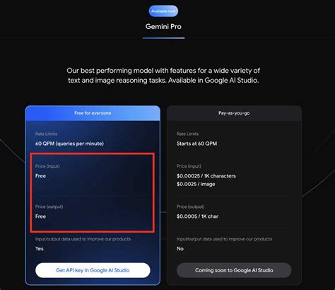 Nouveau Gemini Pro API Via Google Studio AI