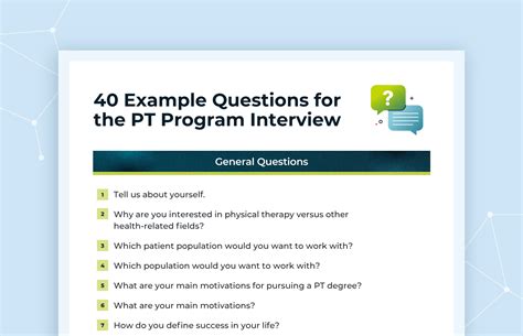 40 Physical Therapy Pt School Interview Questions