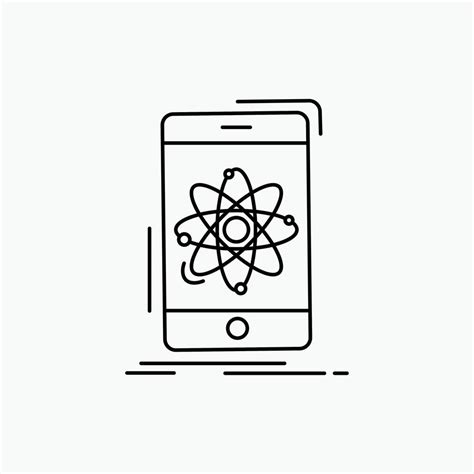 Data Information Mobile Research Science Line Icon Vector Isolated Illustration 12970430