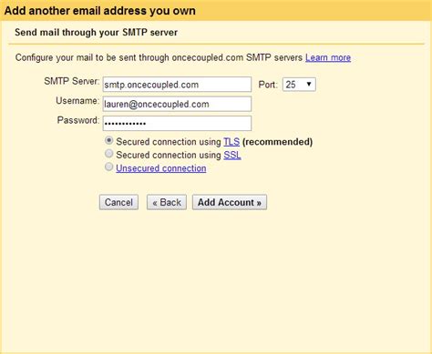Creating And Using A Custom Email Address At Your Domain Name Once Coupled