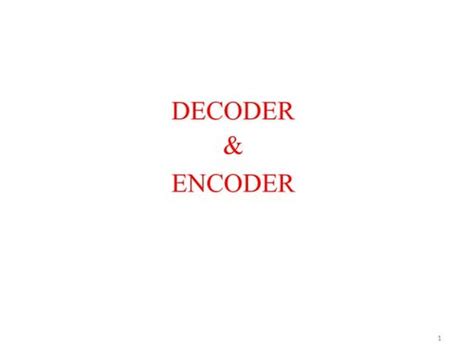 Encoder And Decoder Pdf Programming Languages Computing