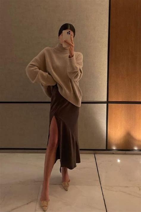 Neutral Color Date Night Outfit Idea Moda De Ropa Estilo De Moda Casual Ropa De Moda