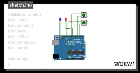Tombol Wokwi Esp32 Stm32 Arduino Simulator