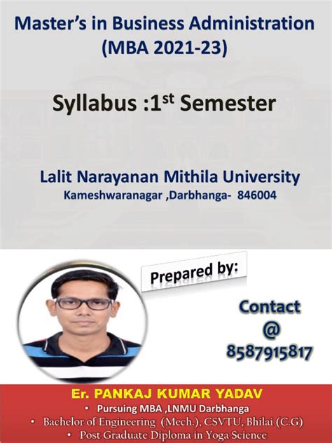 Mba Syllabus 1st Semester Pdf Marketing Human Resource Management