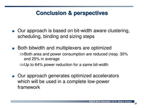 Ppt Bitwidth Aware High Level Synthesis For Designing Low Power Dsp
