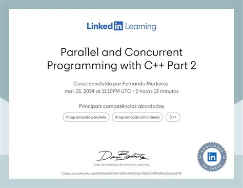 Fernando Medeiros On Linkedin Certificate Of Completion