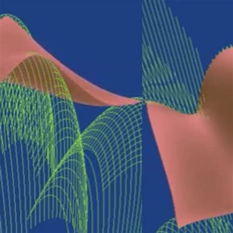 The Bi Quintic Bézier Patch Opaque With Green Isolines Interpolates Download Scientific