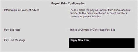 Configuring Print Options For Payroll