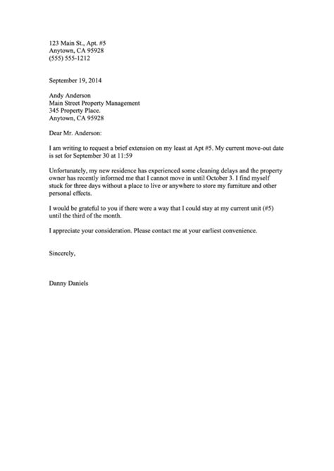 Moving Letter Template Printable Pdf Download