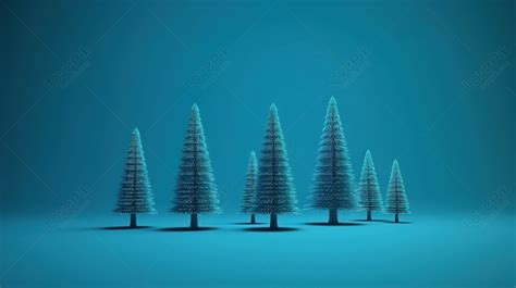 파란색 배경의 축제 시즌 3d 크리스마스 트리 렌더링 겨울 휴가 및 새해 전야를 상징 리스 배경 겨울 배경 겨울 휴가 배경 이미지 Hd 리스 겨울 겨울 휴가