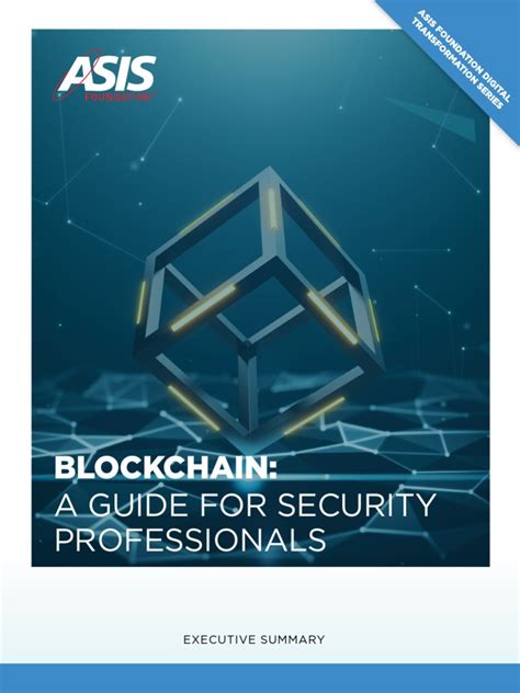 Blockchain A Guide For Security Professionals Executive Summary Pdf Cryptocurrency