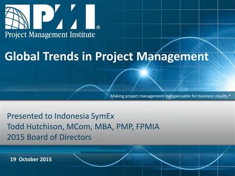 Symex 2015 Global Trends In Project Management Pdf