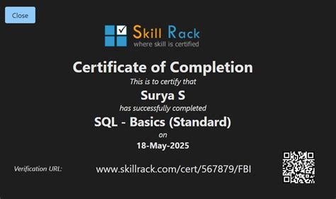 Sql Skillrack Database Learningjourney Softwaredevelopment Surya S