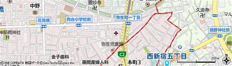 東京都中野区弥生町1丁目11の地図 住所一覧検索｜地図マピオン