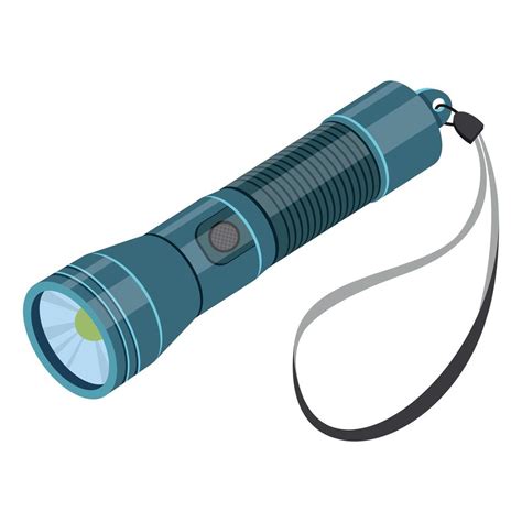 Blue Flashlight Isolated 1268510 Vector Art At Vecteezy