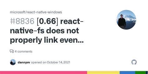 066 React Native Fs Does Not Properly Link Even Though It Seems To