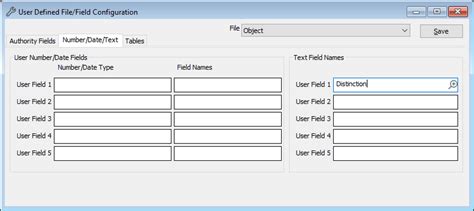 Create A User Defined Field