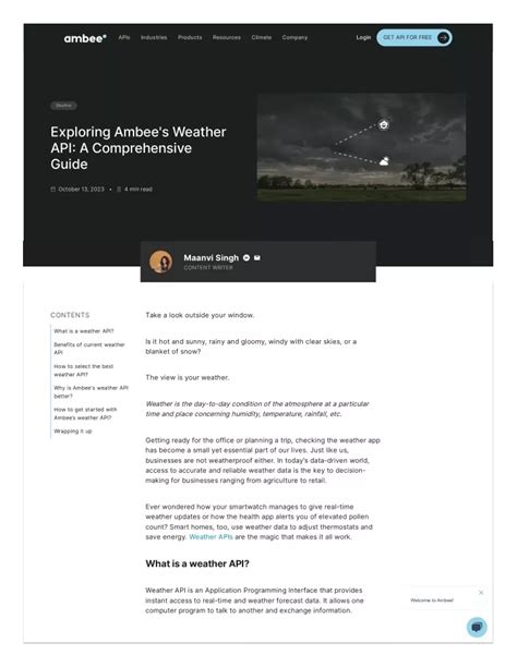 ppt exploring ambee s weather api a comprehensive guide powerpoint presentation id 12586881